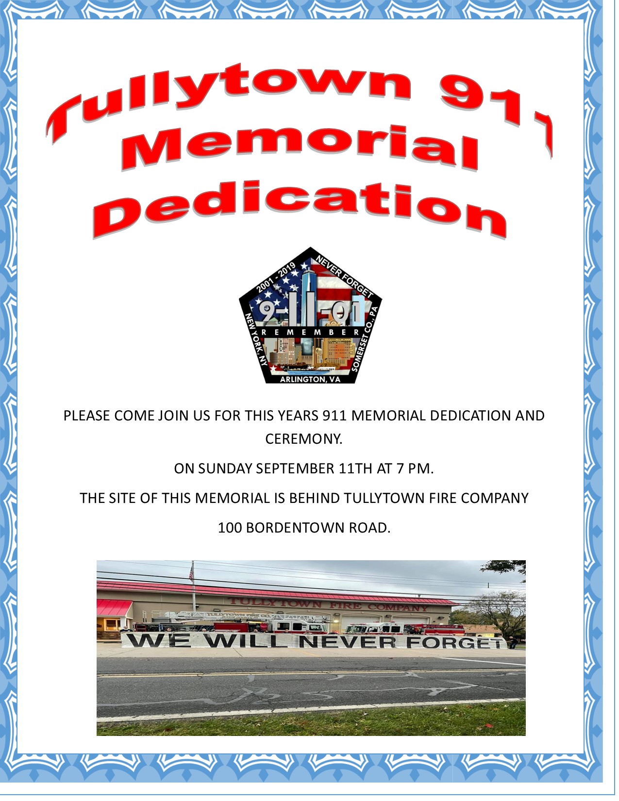 911 Memorial Dedication